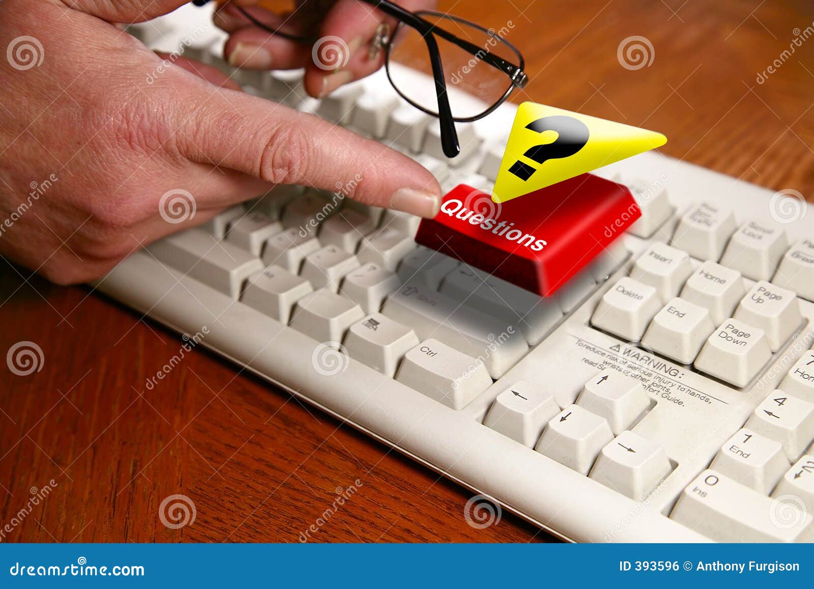 Got a Question? stock photo. Image of keyboard, education - 393596