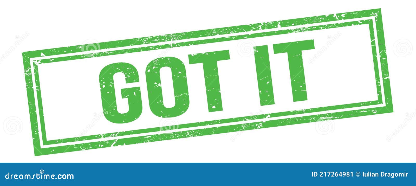 GOT it Text on Green Grungy Vintage Stamp Stock Image - Image of sign ...