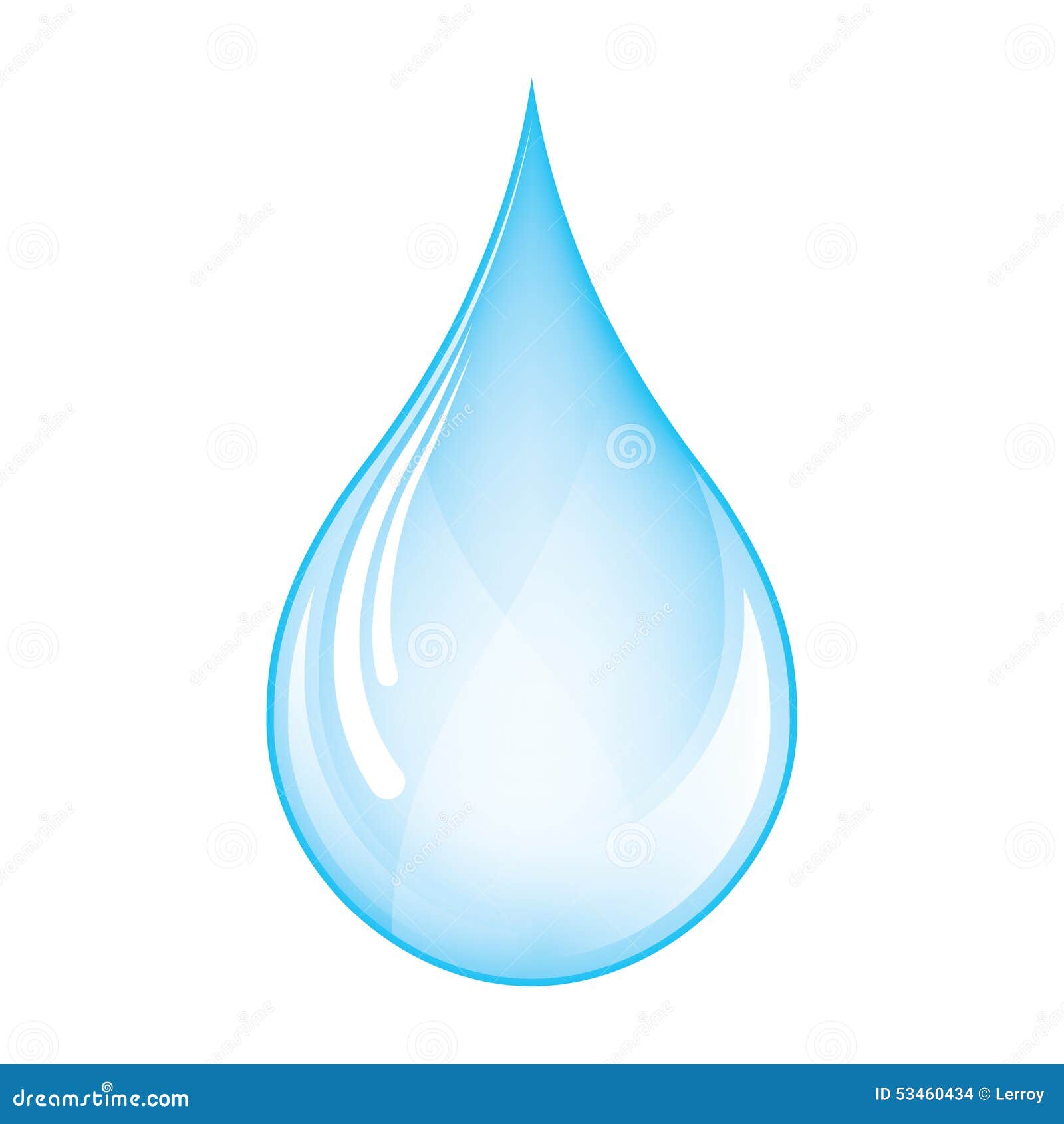 Gota azul ilustração do vetor. Ilustração de azul, gota - 53460434