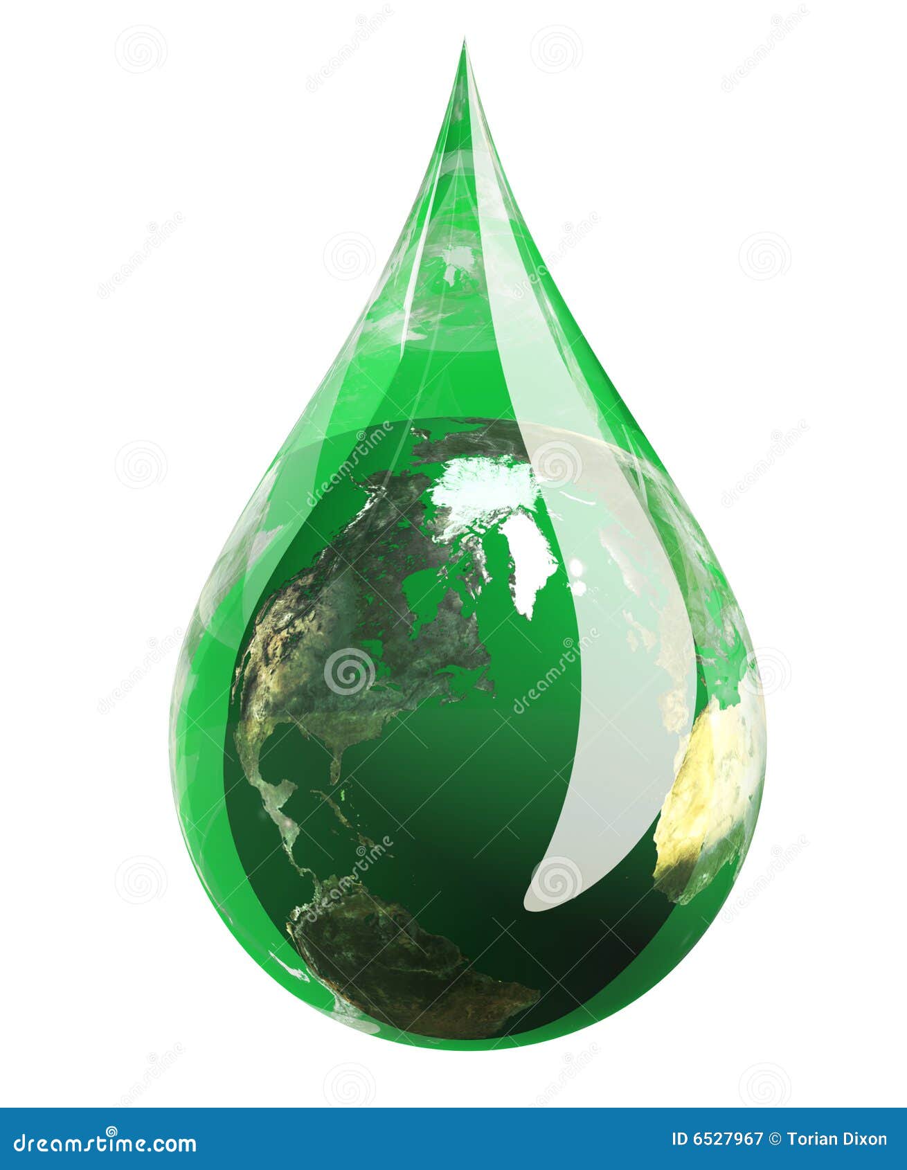 Gota da terra verde ilustração stock. Ilustração de reciclar - 6527967