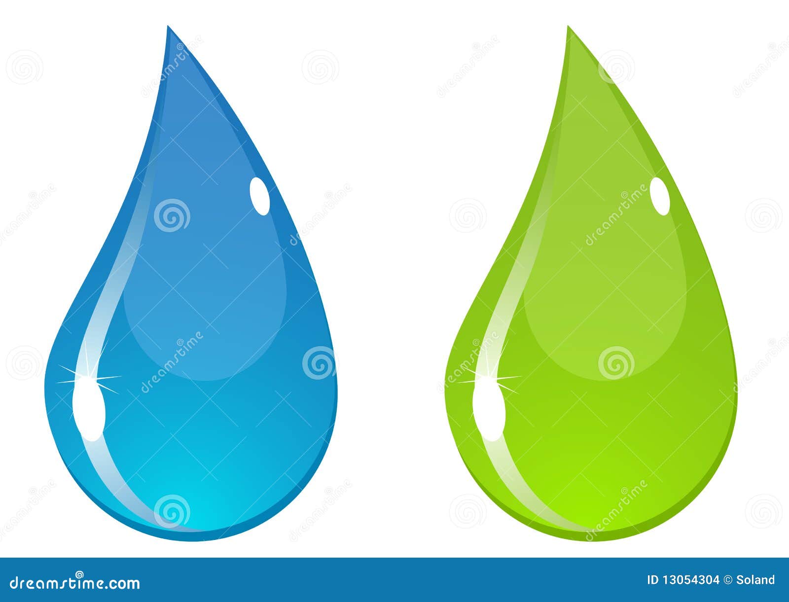 Gota del agua del vector ilustración del vector. Ilustración de ...