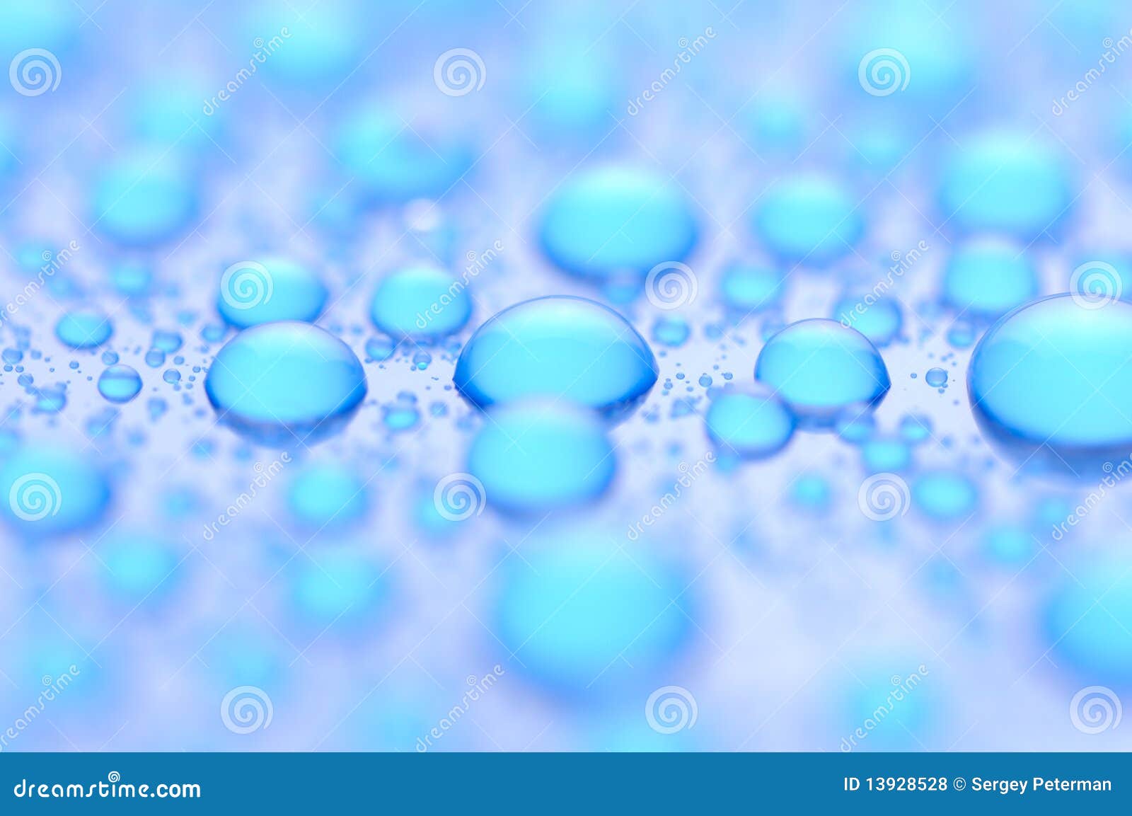 Gotas del agua azul foto de archivo. Imagen de fresco - 13928528