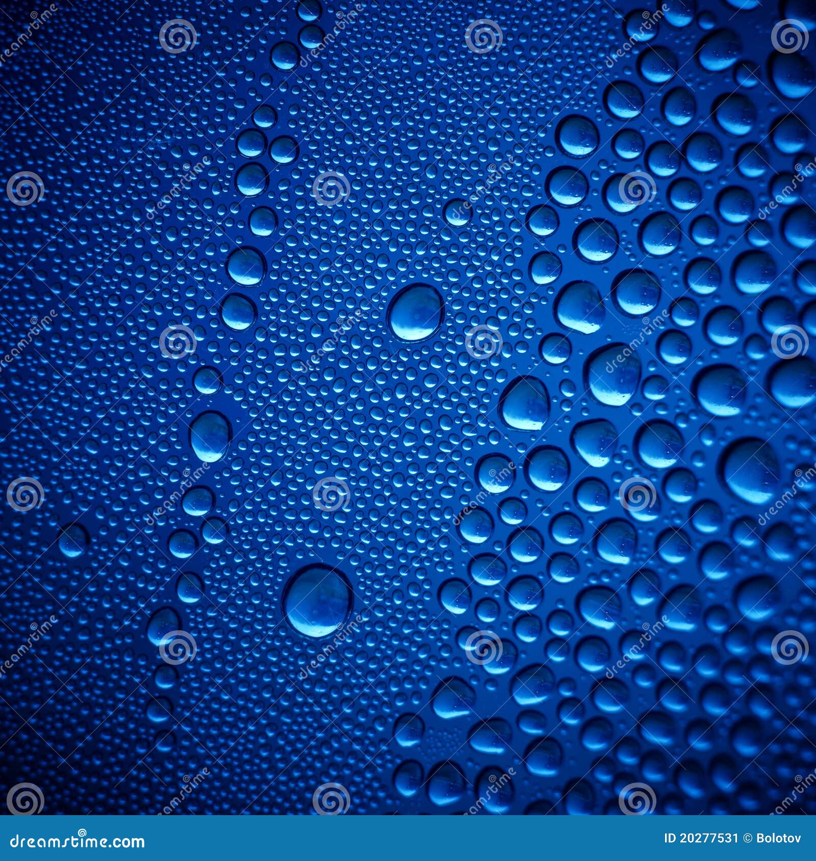 Gotas del agua azul imagen de archivo. Imagen de agua - 20277531