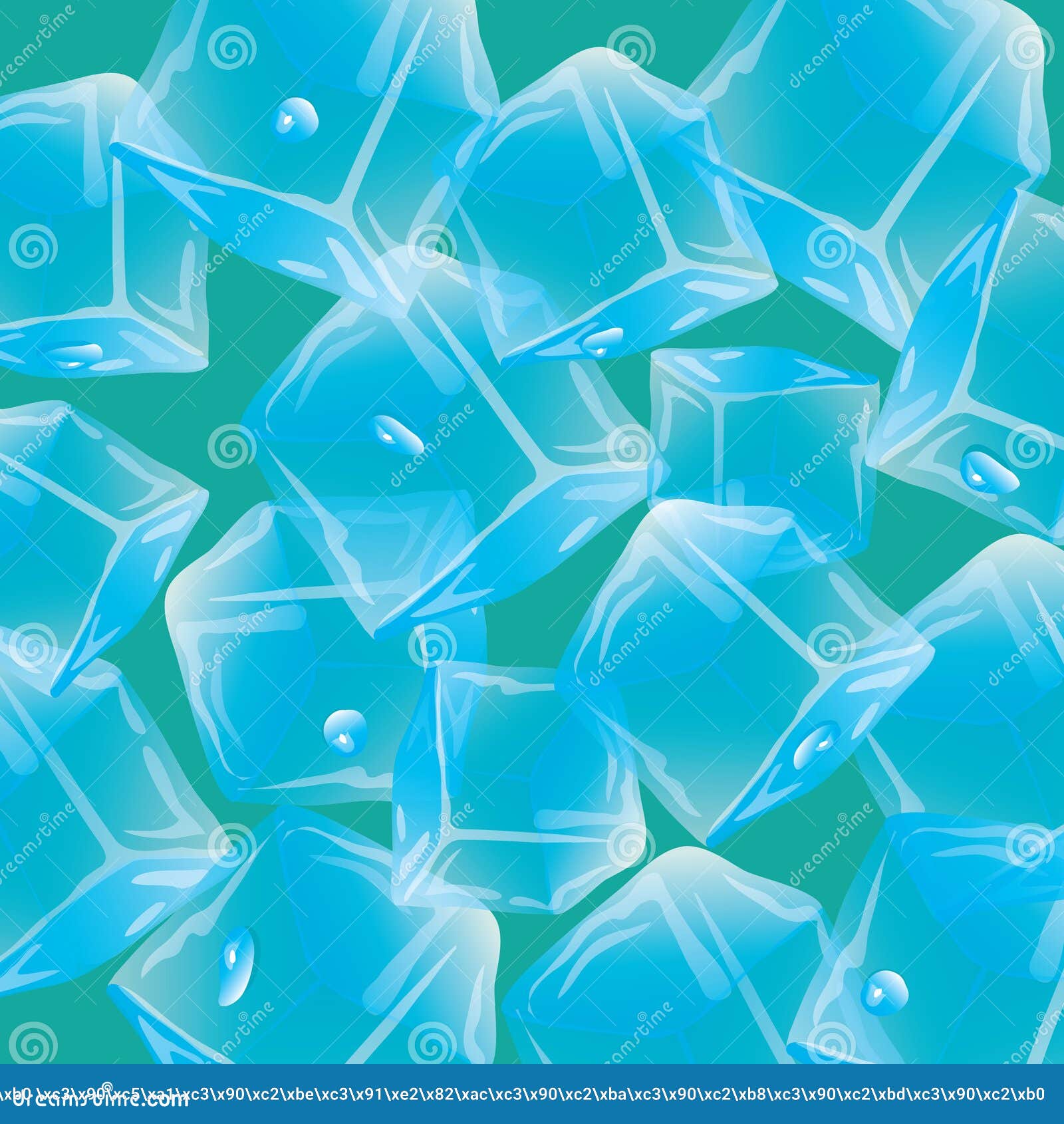 Gotas Do Gelo Fundo Sem Emenda Do Vetor Ilustração do Vetor ...