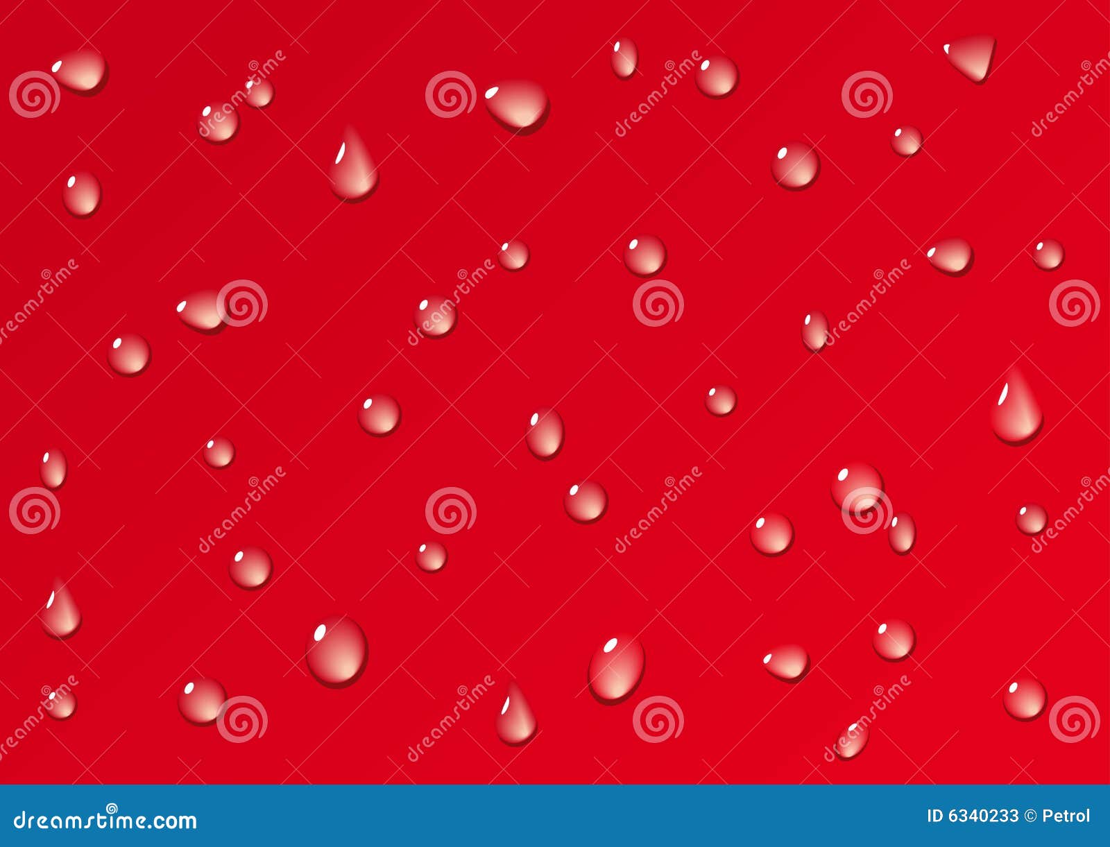 Gotas rojas del vector ilustración del vector. Ilustración de sereno ...