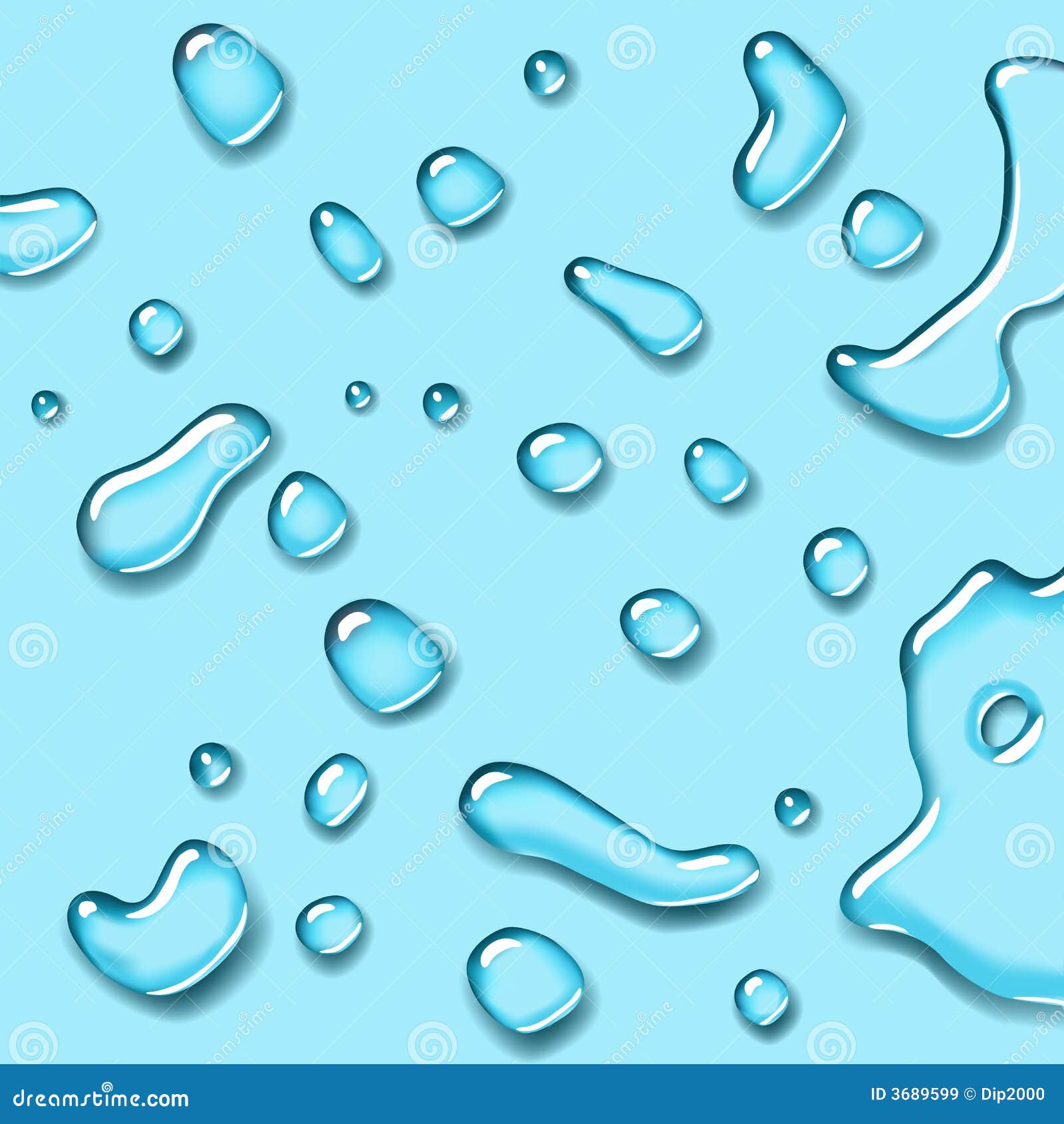 Gotas Transparentes Del Agua Ilustración del Vector - Ilustración de ...