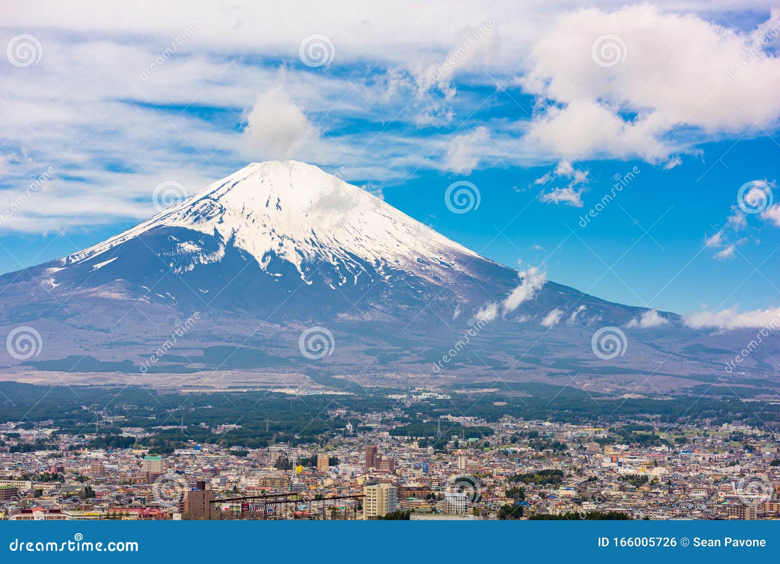 Gotemba City, Japan with Mt. Fuji Stock Photo - Image of asia, japan ...