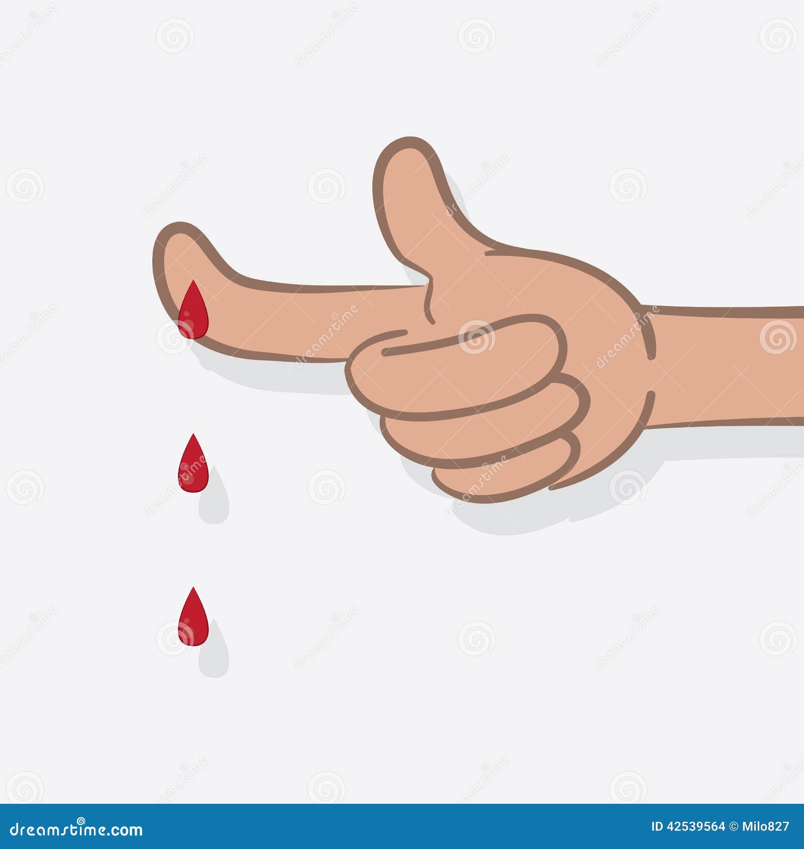Goteo De La Sangre Del Finger Ilustración del Vector - Ilustración de ...