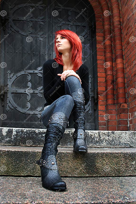 Goth stock image. Image of asphalt, person, beautiful - 3228489