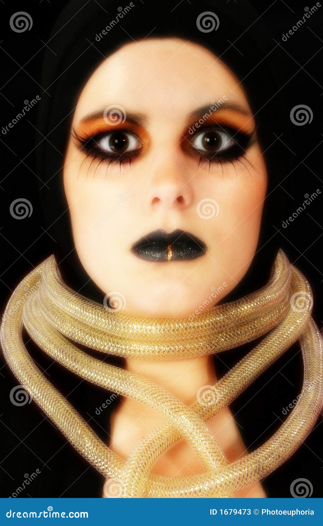 Goth Face stock image. Image of paint, oracle, teenager - 1679473