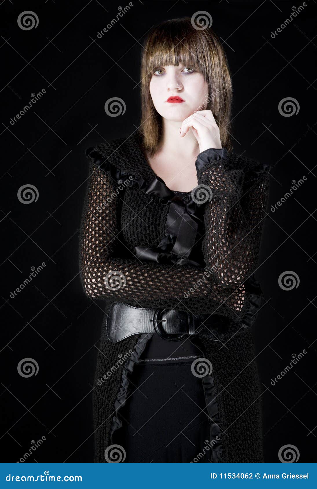 Goth Girl stock photo. Image of beautiful, ghoul, pretty - 11534062