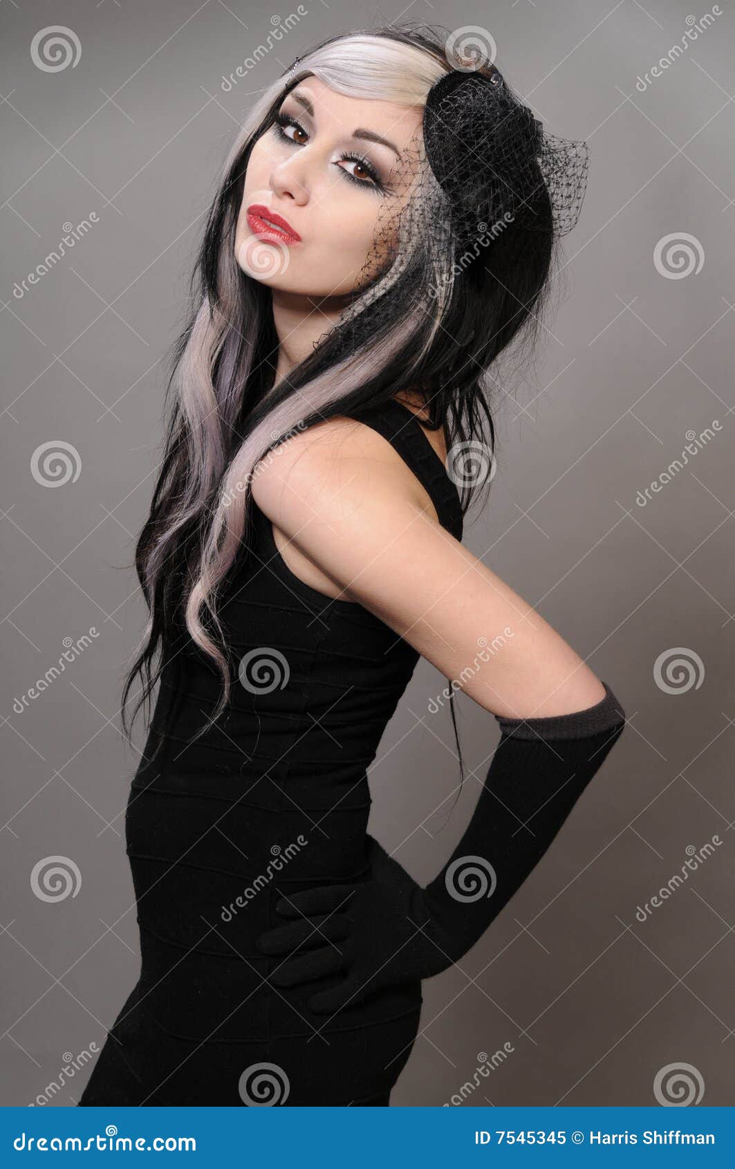 Goth girl stock image. Image of goth, clothing, scary - 7545345