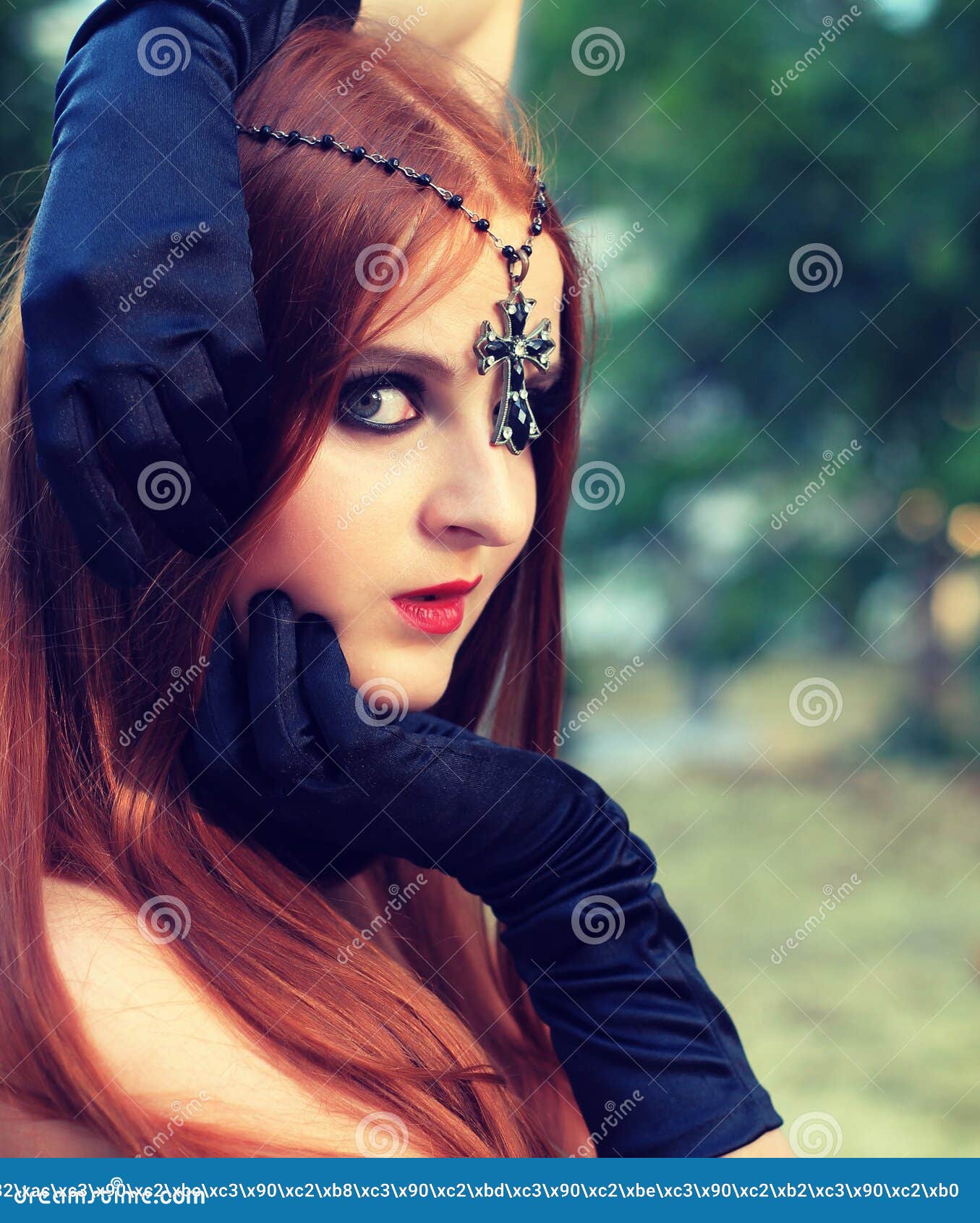Goth girl stock photo. Image of portrait, gothic, people - 32873436
