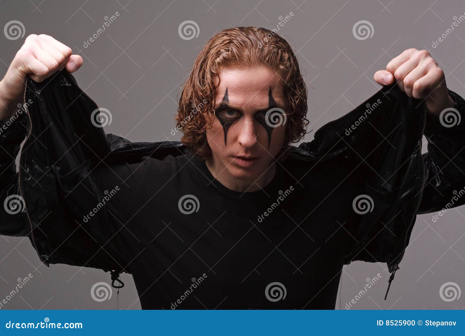 Goth Mann stockfoto. Bild von gesicht, junge, vampir, person - 8525900