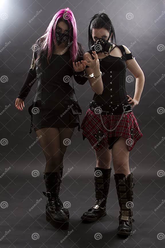 Goth prisonner stock photo. Image of crazy, psycho, hancuffs - 14542706