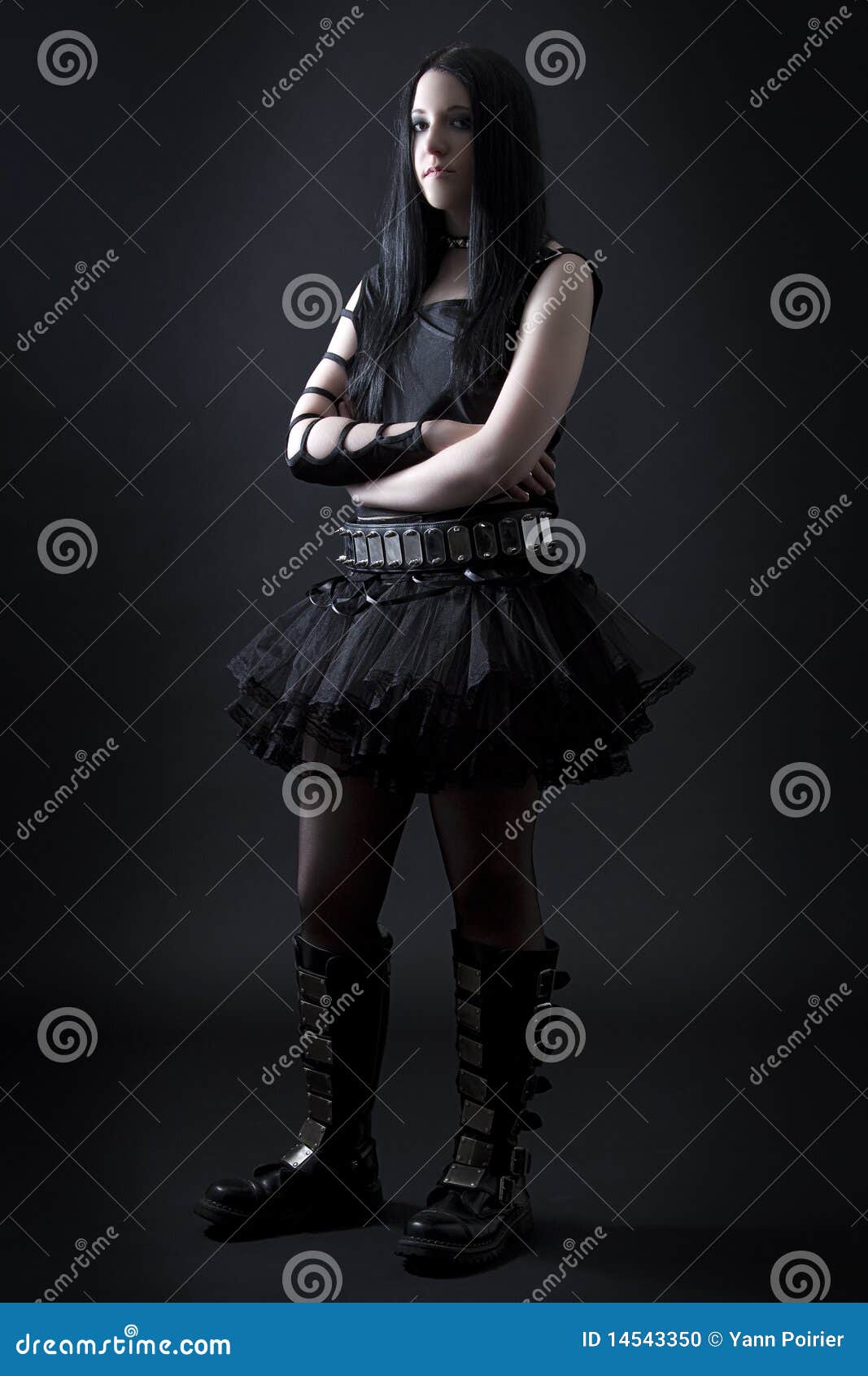 Goth in a tutu stock photo. Image of black, beauty, goth - 14543350