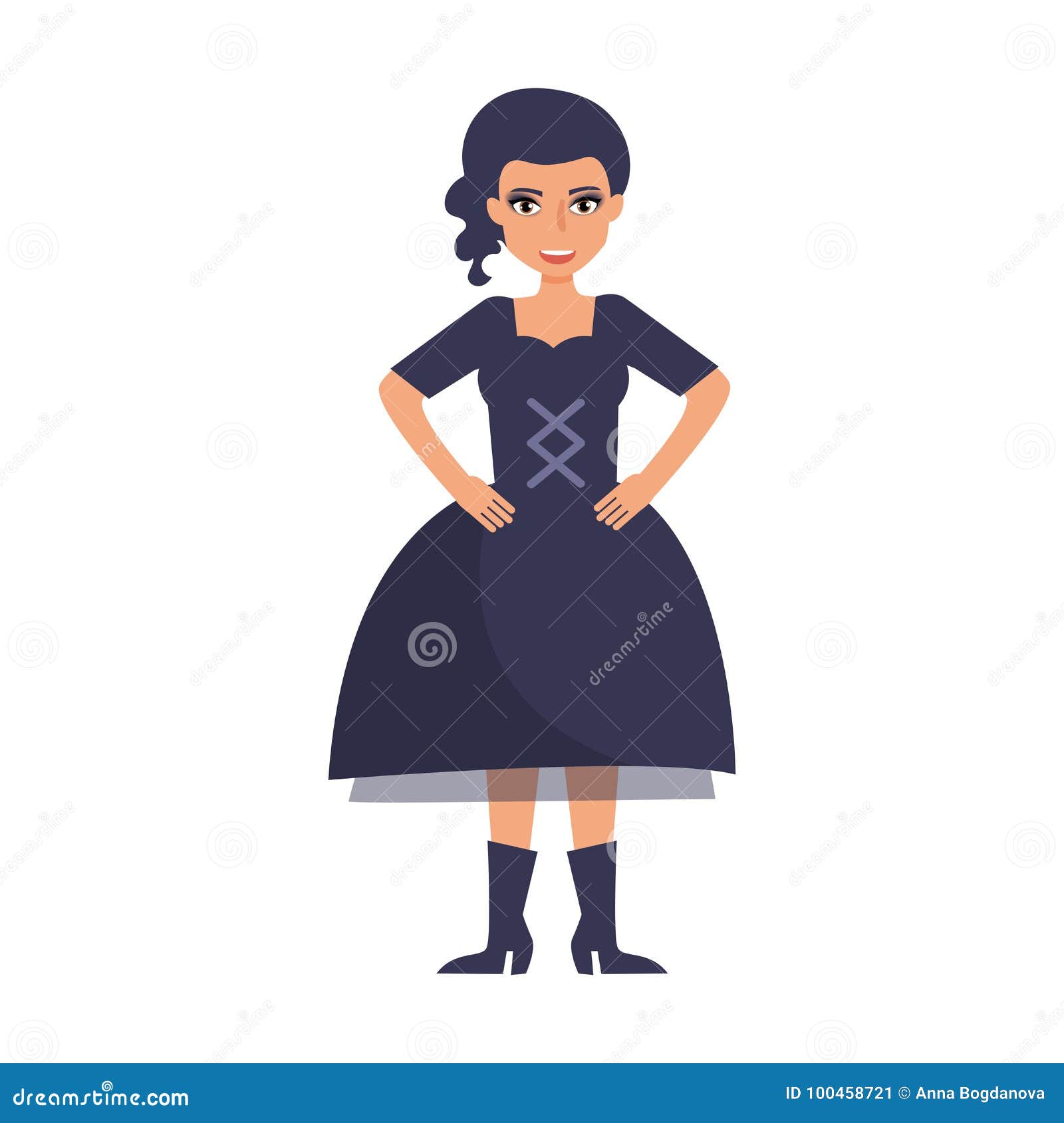 Goth. Vector. Cartoon. Isolated | CartoonDealer.com #100458720