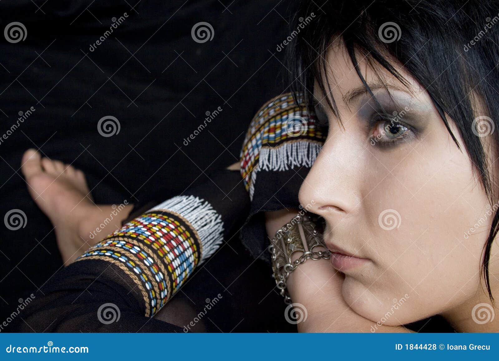 Goth Woman Multiple Angles stock photo. Image of gloomy - 1844428