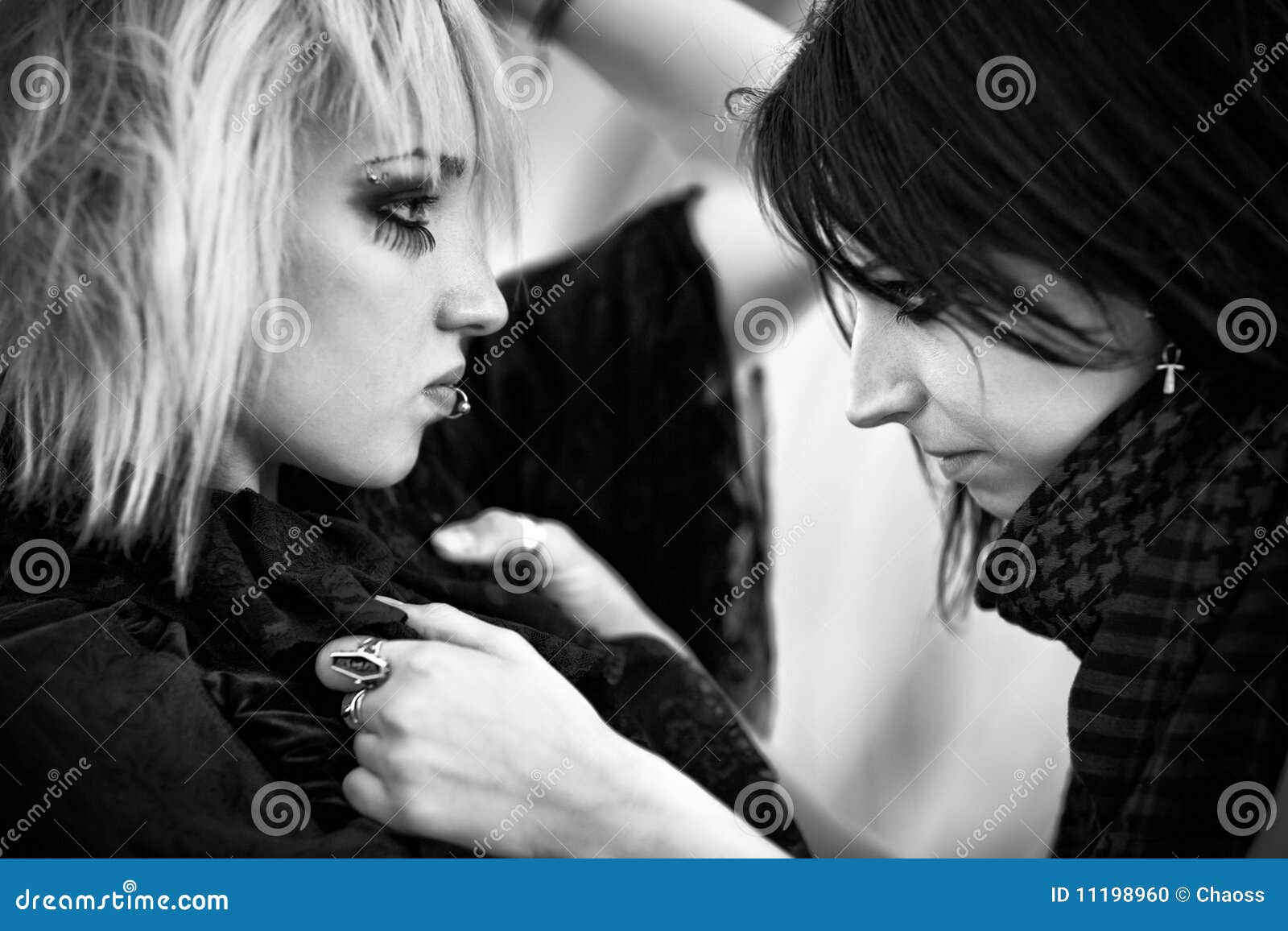 Goth women portrait stock photo. Image of person, holding - 11198960
