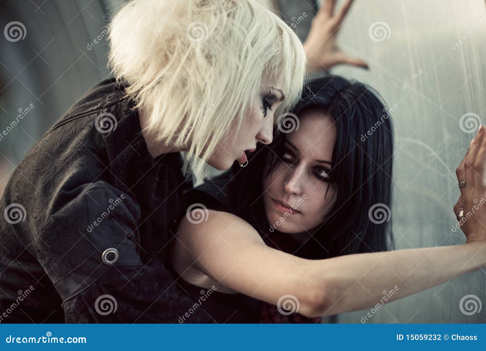 Goth women portrait stock photo. Image of look, female - 15059232