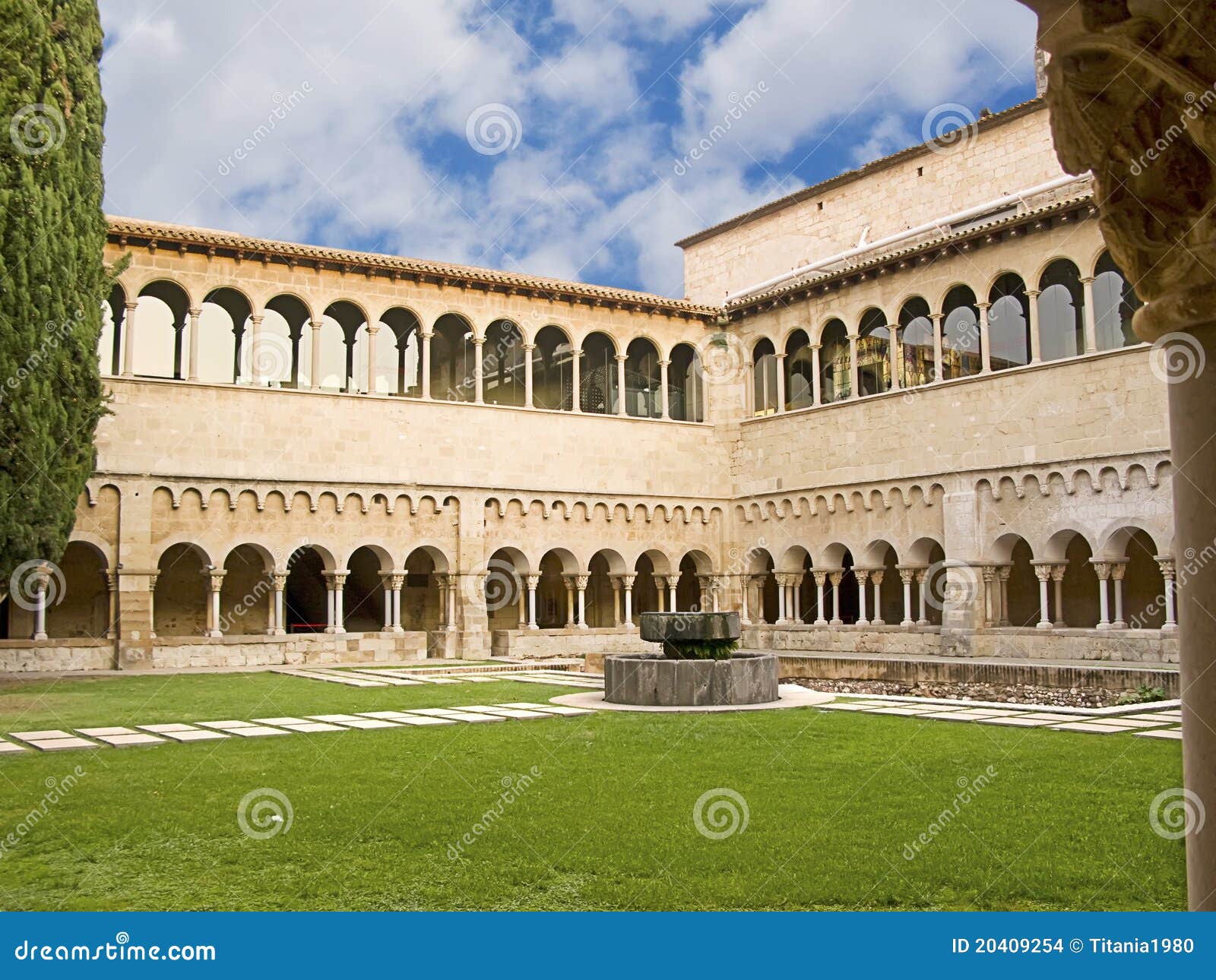 Gothic Abbey Monastery and Cloister Stock Photo - Image of catholic ...