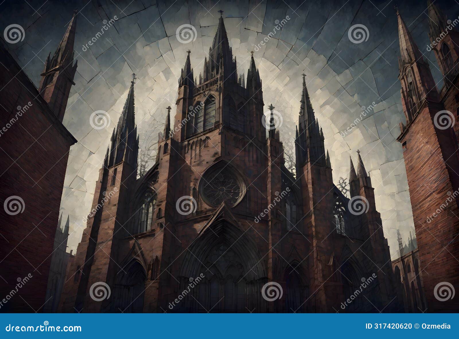 Gothic Aesthetic in Cathedral Design, Majestic Architecture, Generative ...