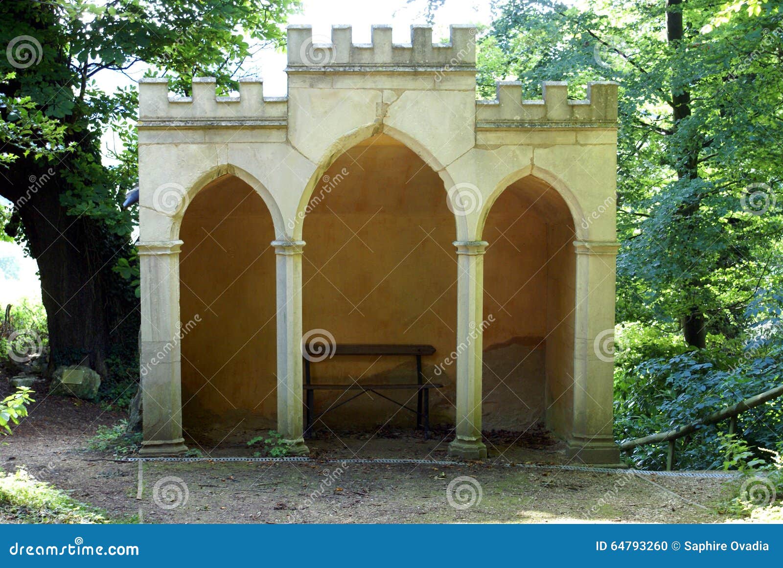 Gothic Alcove stock photo. Image of ancient, site, attraction - 64793260