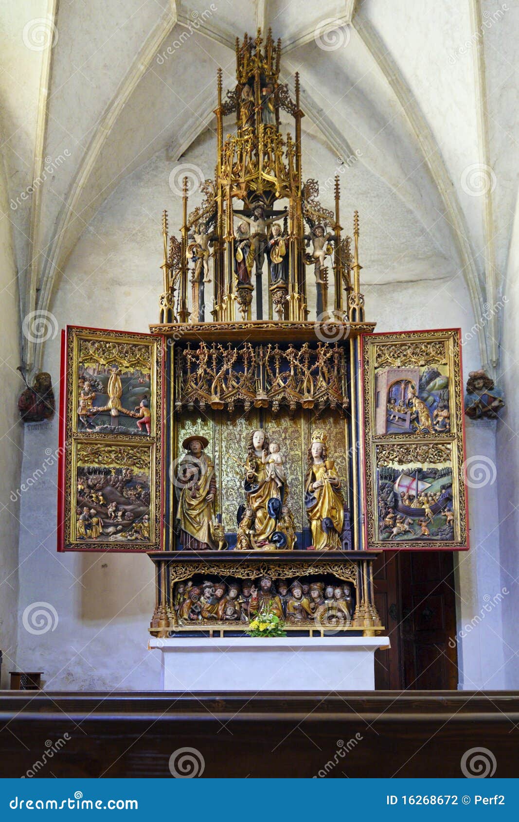 Gothic Altar stock photo. Image of carver, bishops, christianism - 16268672