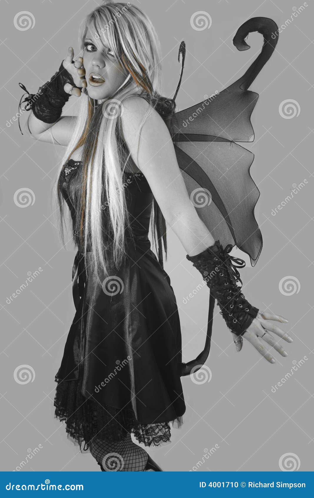 Gothic Angel stock photo. Image of portrait, stylish, angel - 4001710