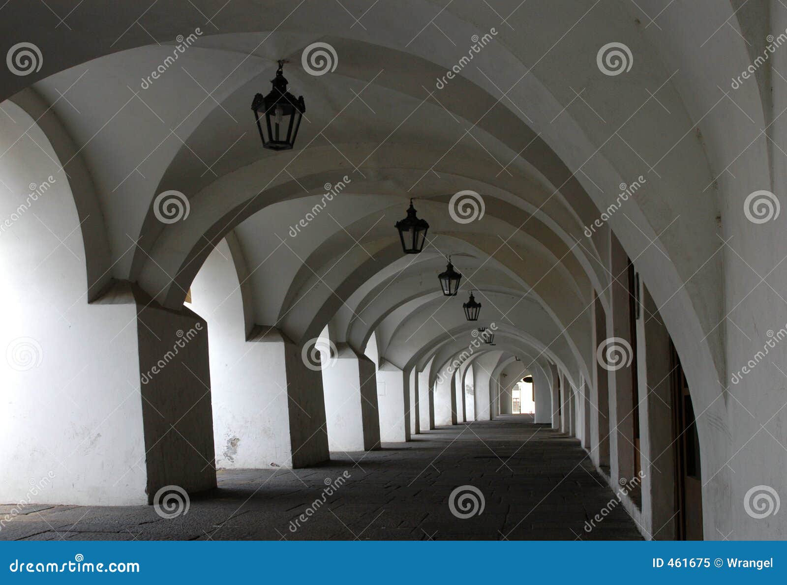 Gothic Arcade stock image. Image of fairy, kromeriz, eastern - 461675
