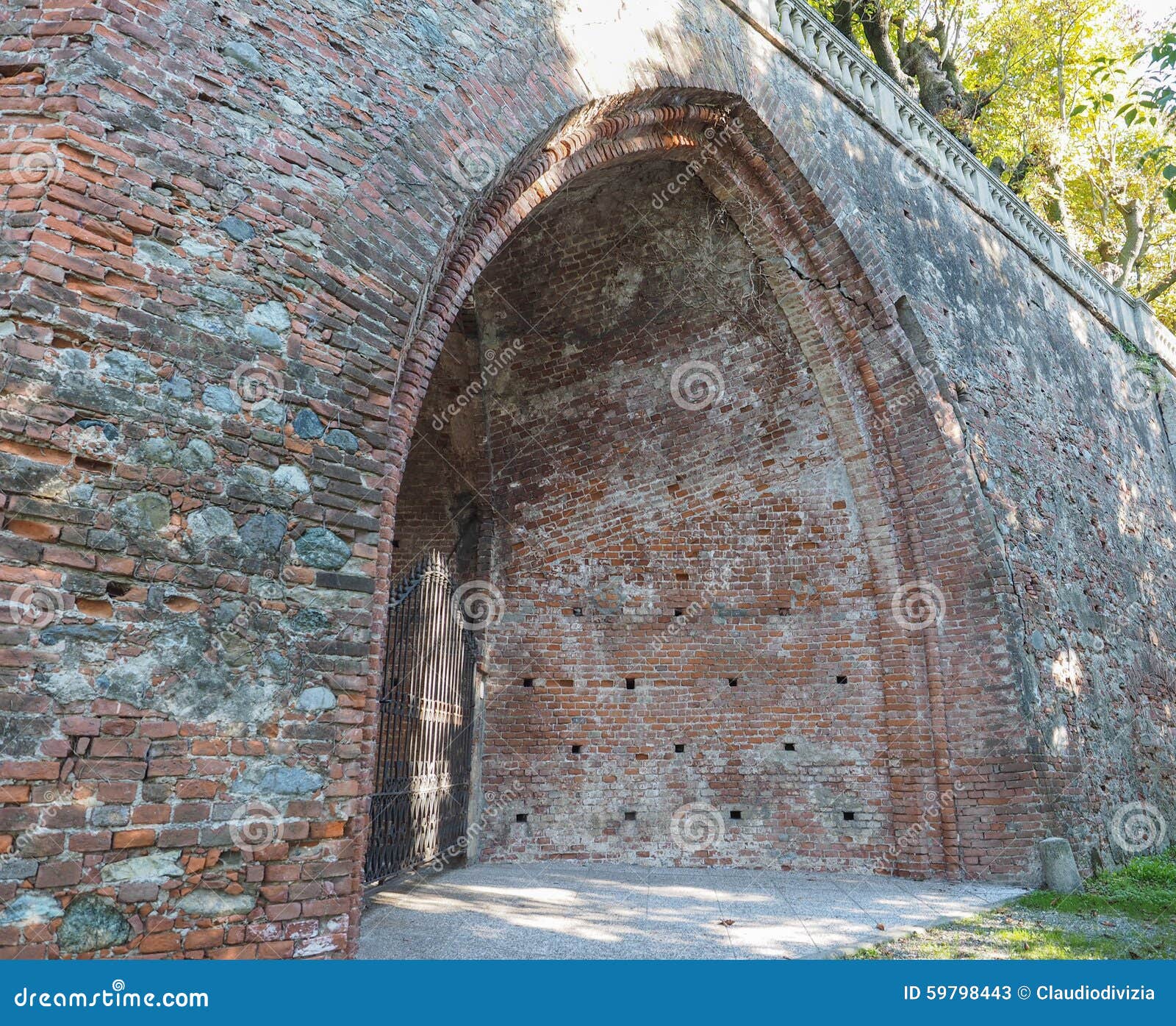Gothic arch stock image. Image of brick, vintage, bricks - 59798443