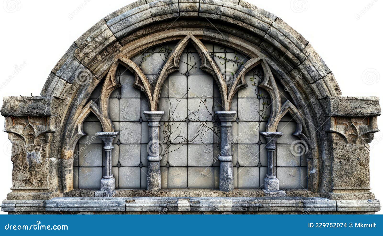 Gothic Arch with Detailed Stonework at Historic Site Stock Photo ...