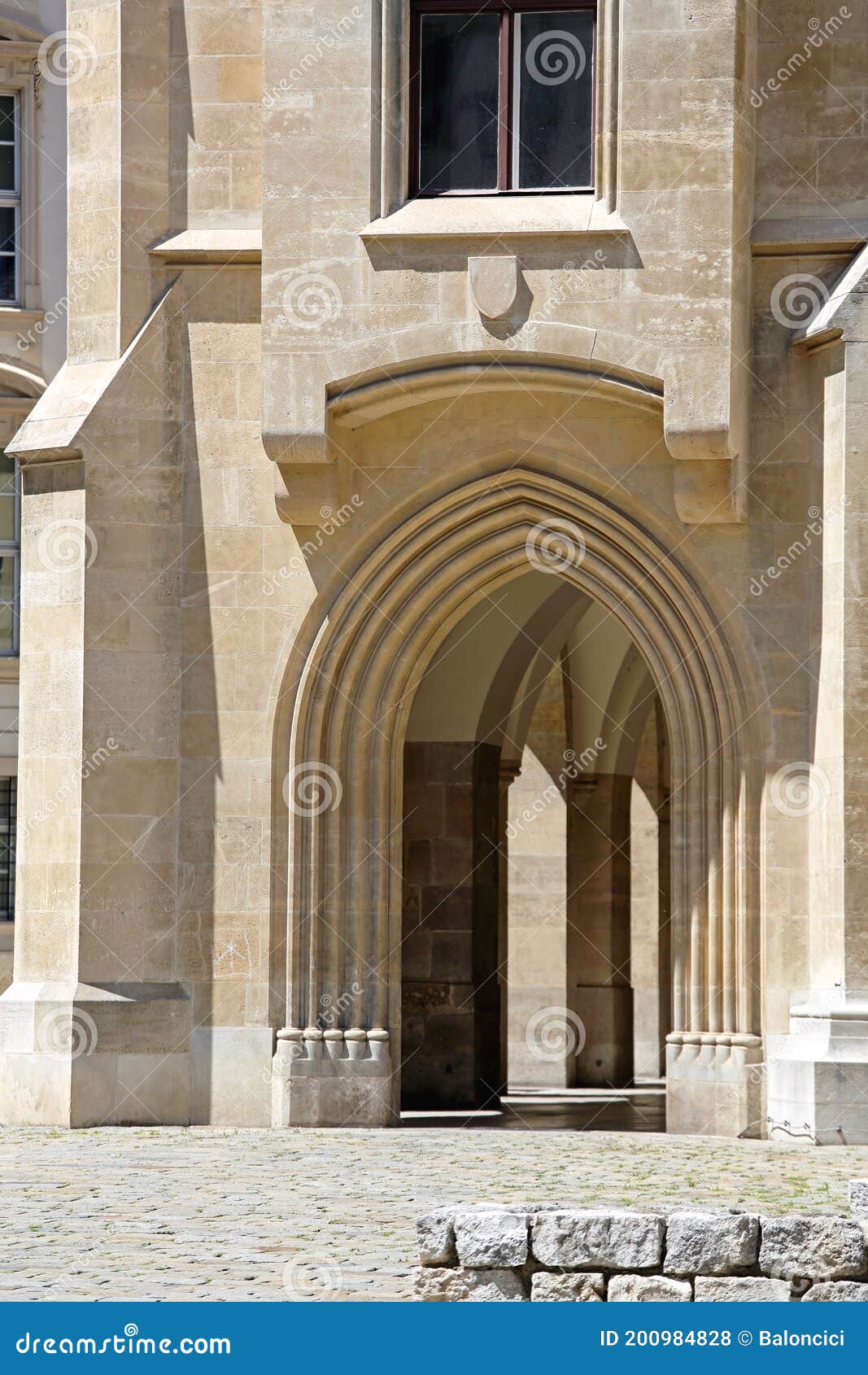Gothic Arch Way stock photo. Image of austria, vault - 200984828