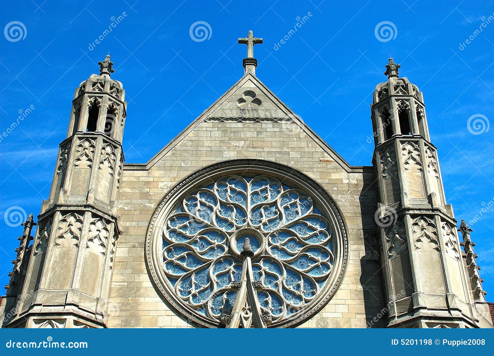 Neo-Gothic Architecture Stucco Work On Compound Wall Royalty-Free Stock ...