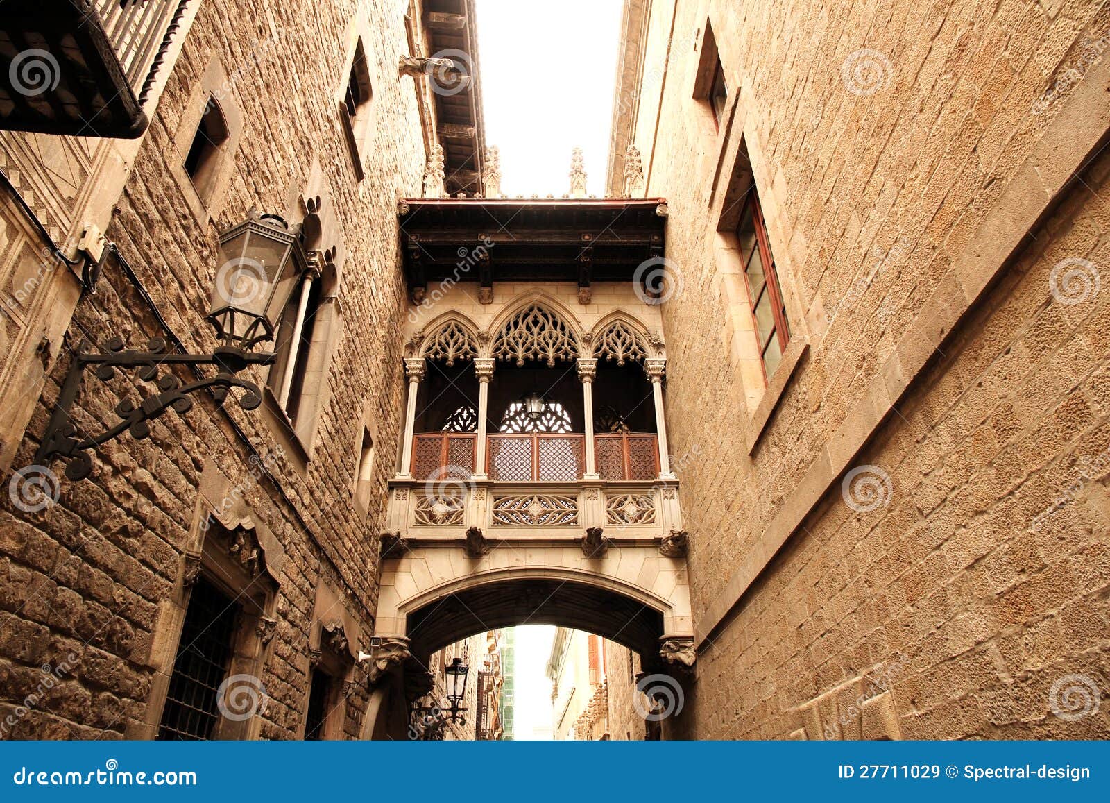 Gothic Architecture in Barcelona Stock Image - Image of culture ...