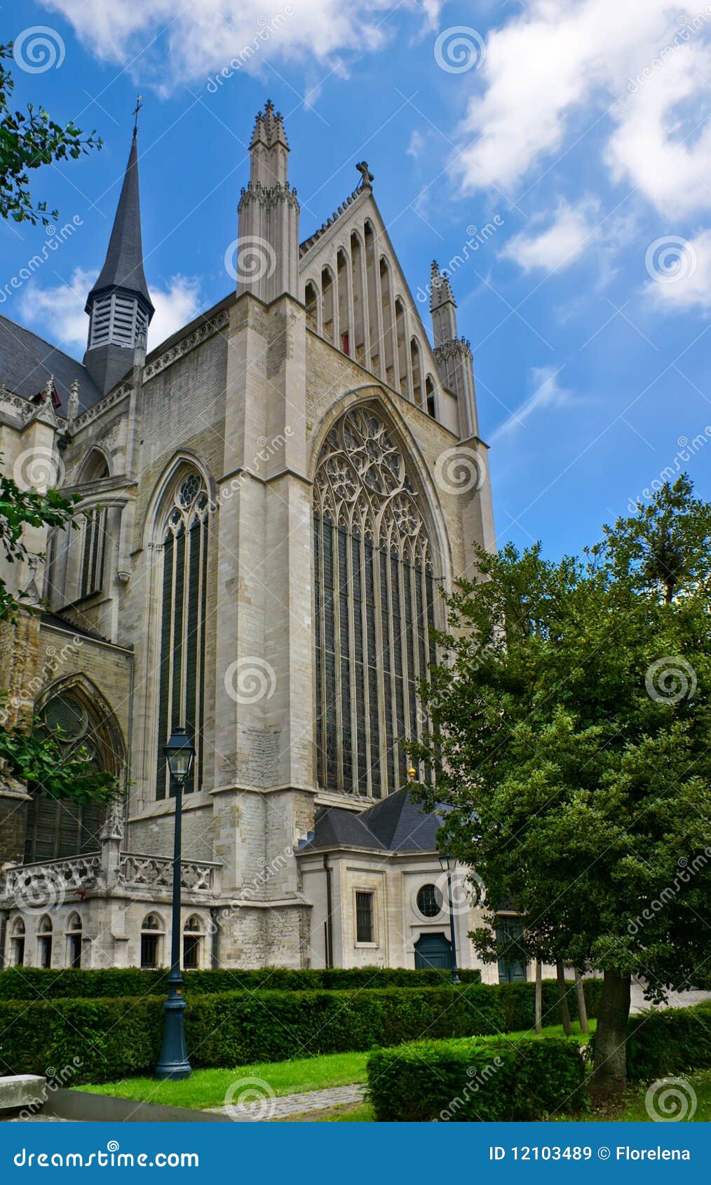 Gothic Architecture - Cathedral, Belgium Stock Image - Image of famous ...
