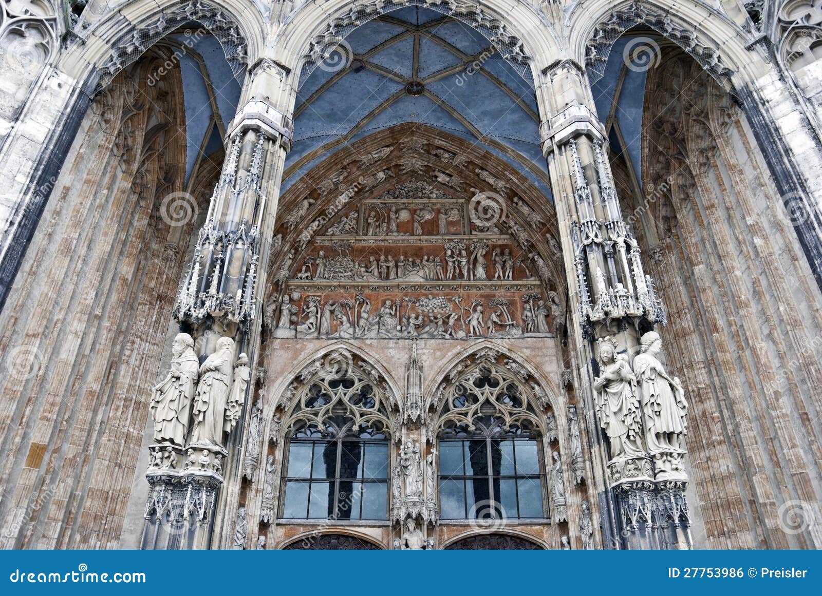 Gothic Architecture - Details Stock Photo - Image of style, central ...