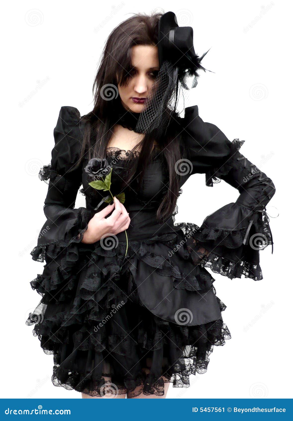 Gothic Beauty Heartbroken stock image. Image of crying - 5457561
