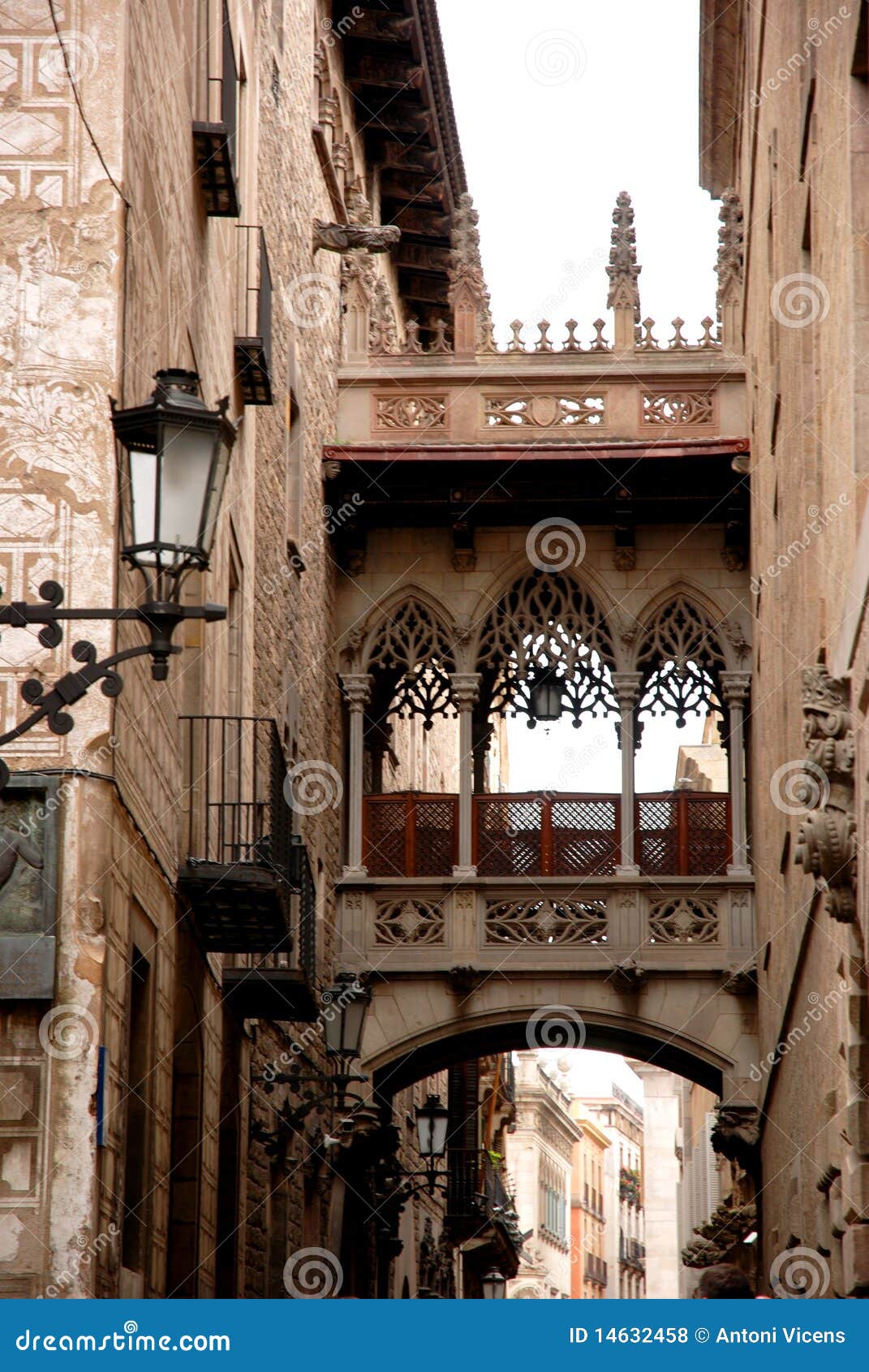 Gothic building stock photo. Image of barcelona, historic - 14632458