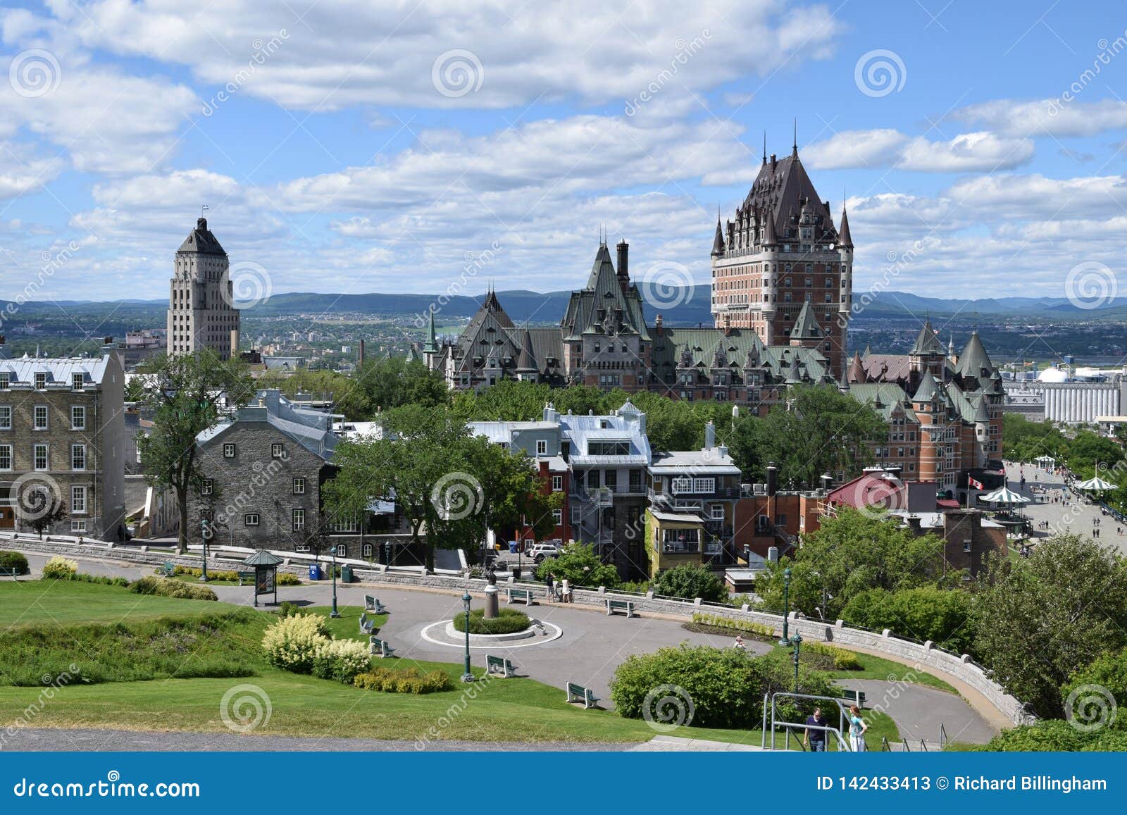 Gothic Buildings, Quebec City, Canada Editorial Stock Photo - Image of ...