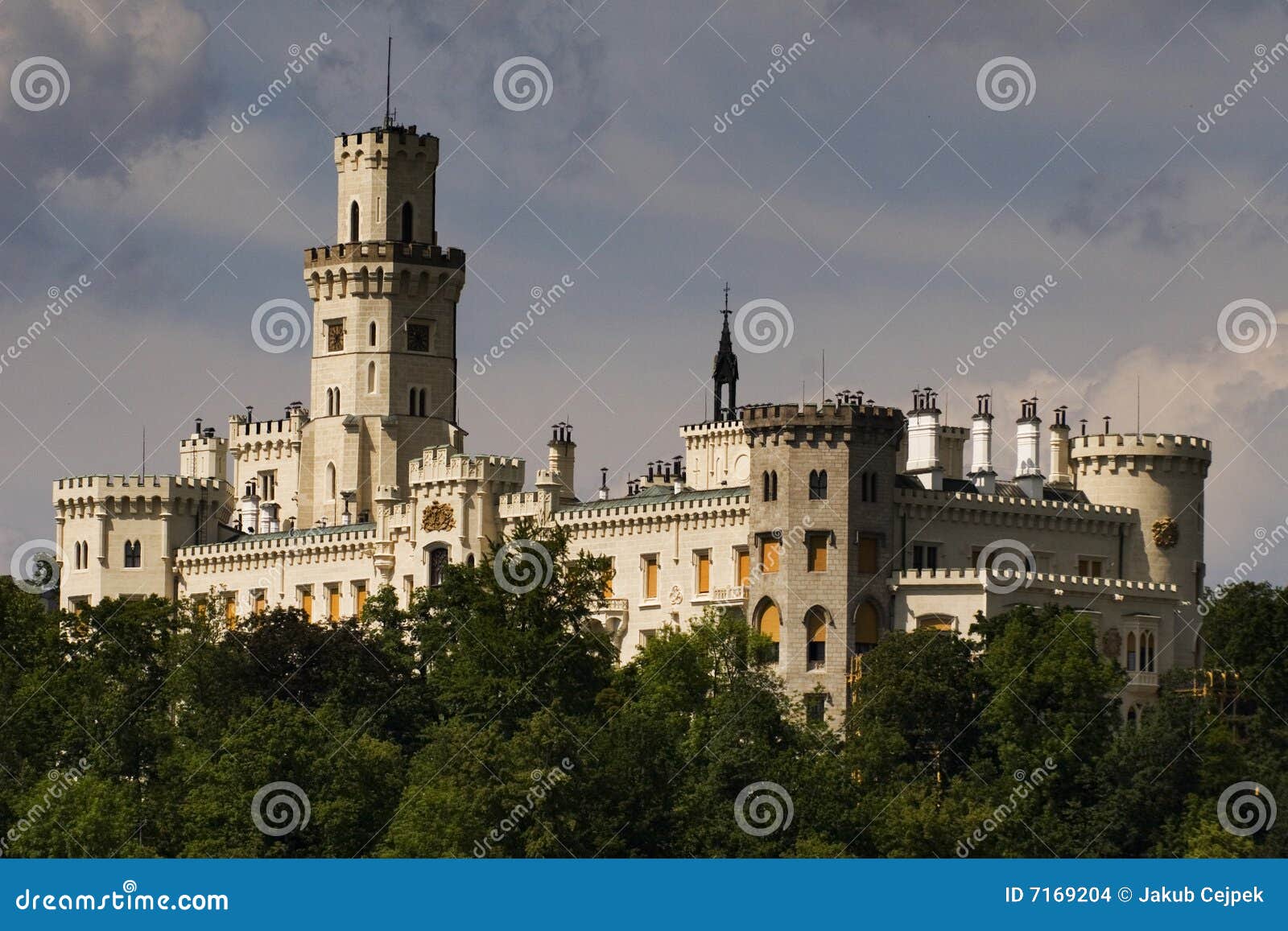 Gothic castle stock photo. Image of holiday, ancient, forest - 7169204