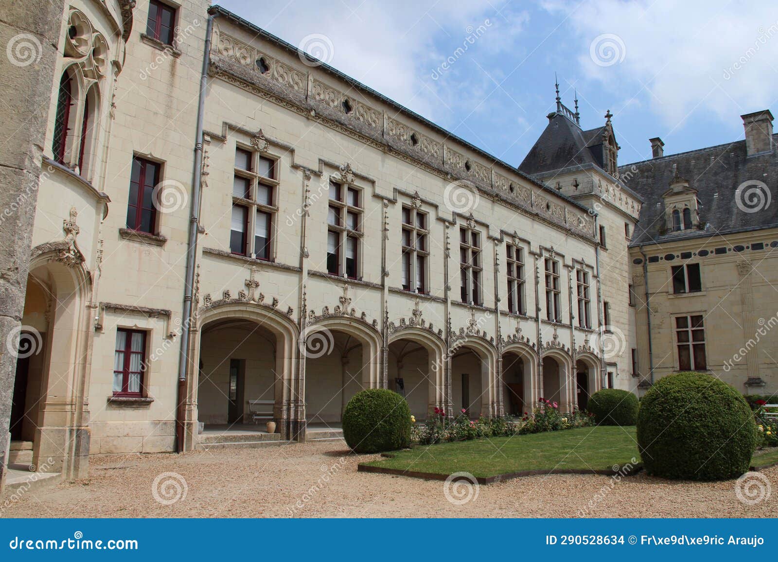 Gothic Castle - Anjou - France Stock Photo - Image of architecture ...
