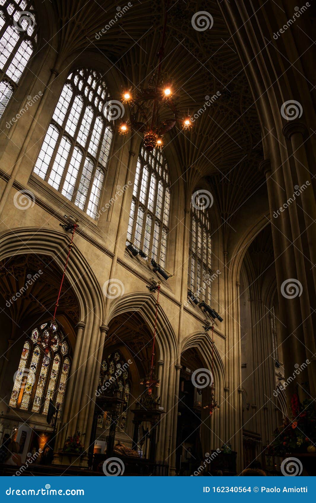 The cathedral of bath stock photo. Image of history - 162340564
