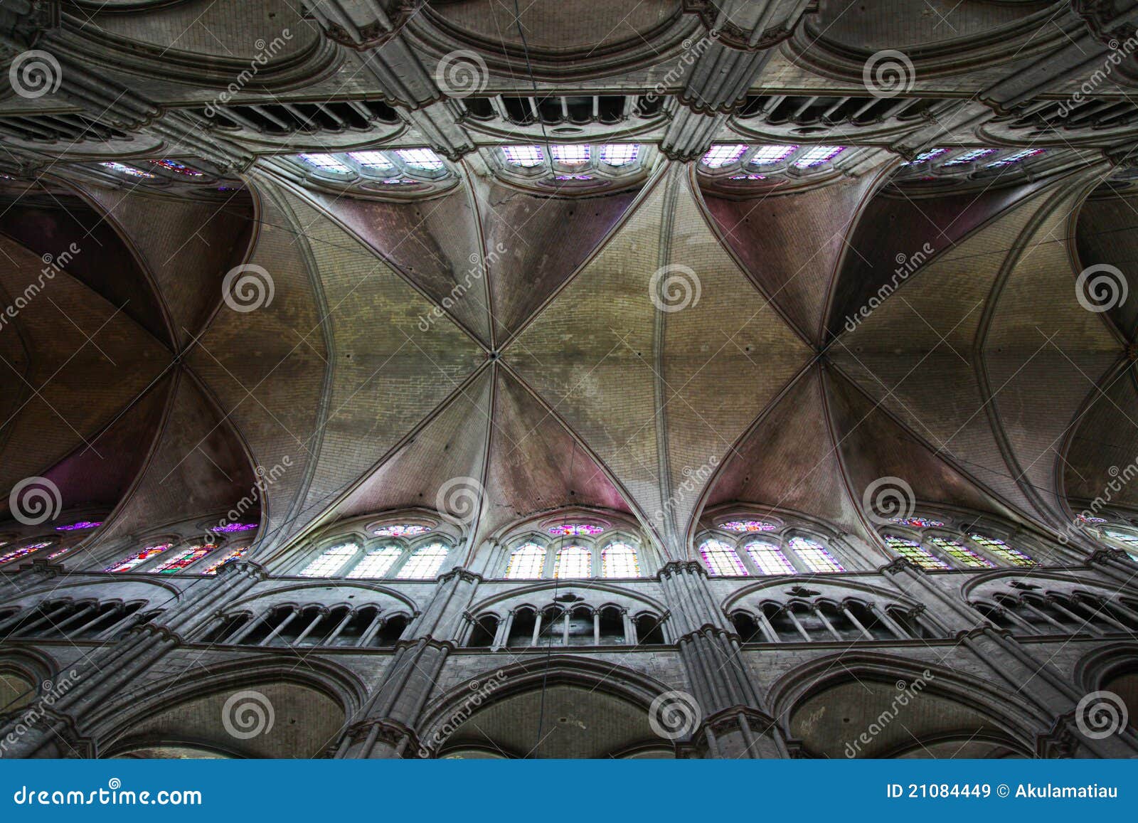 Gothic Cathedral Ceiling editorial stock image. Image of structure ...