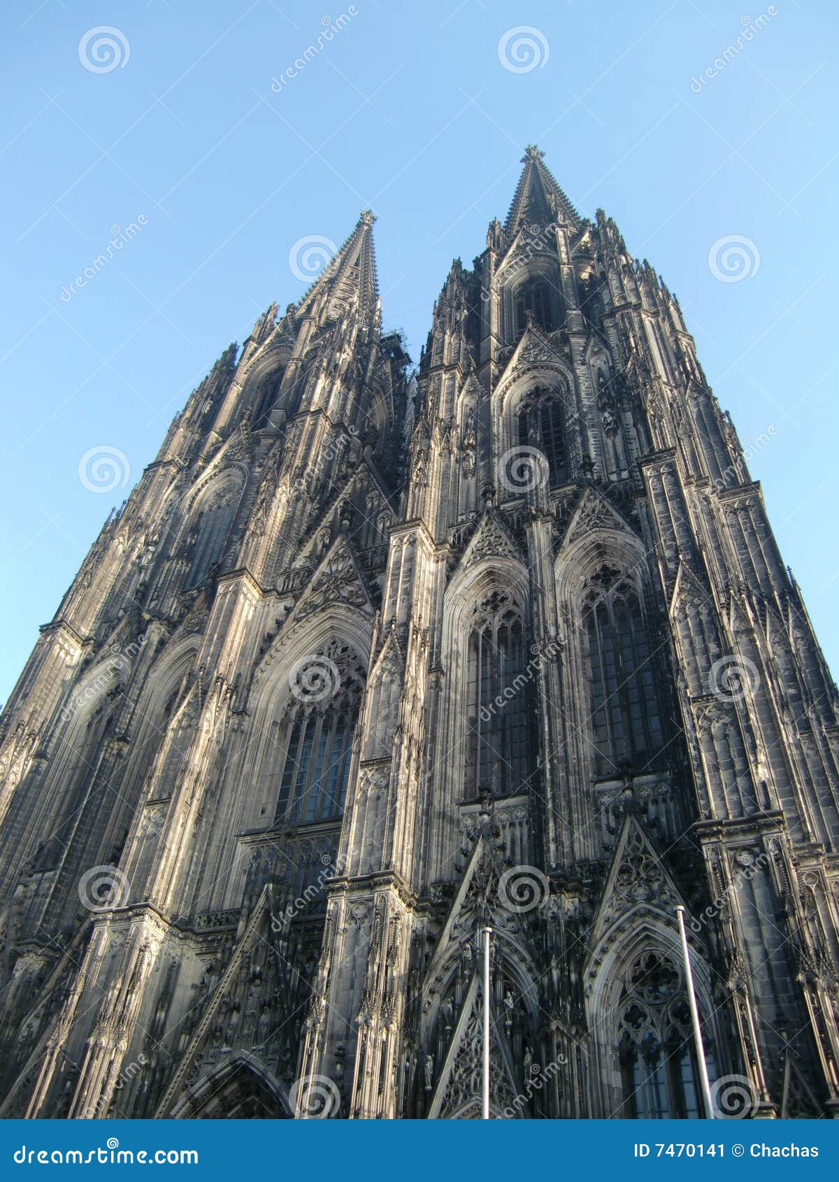 Gothic Cathedral of Cologne Stock Image - Image of steeples, facade ...