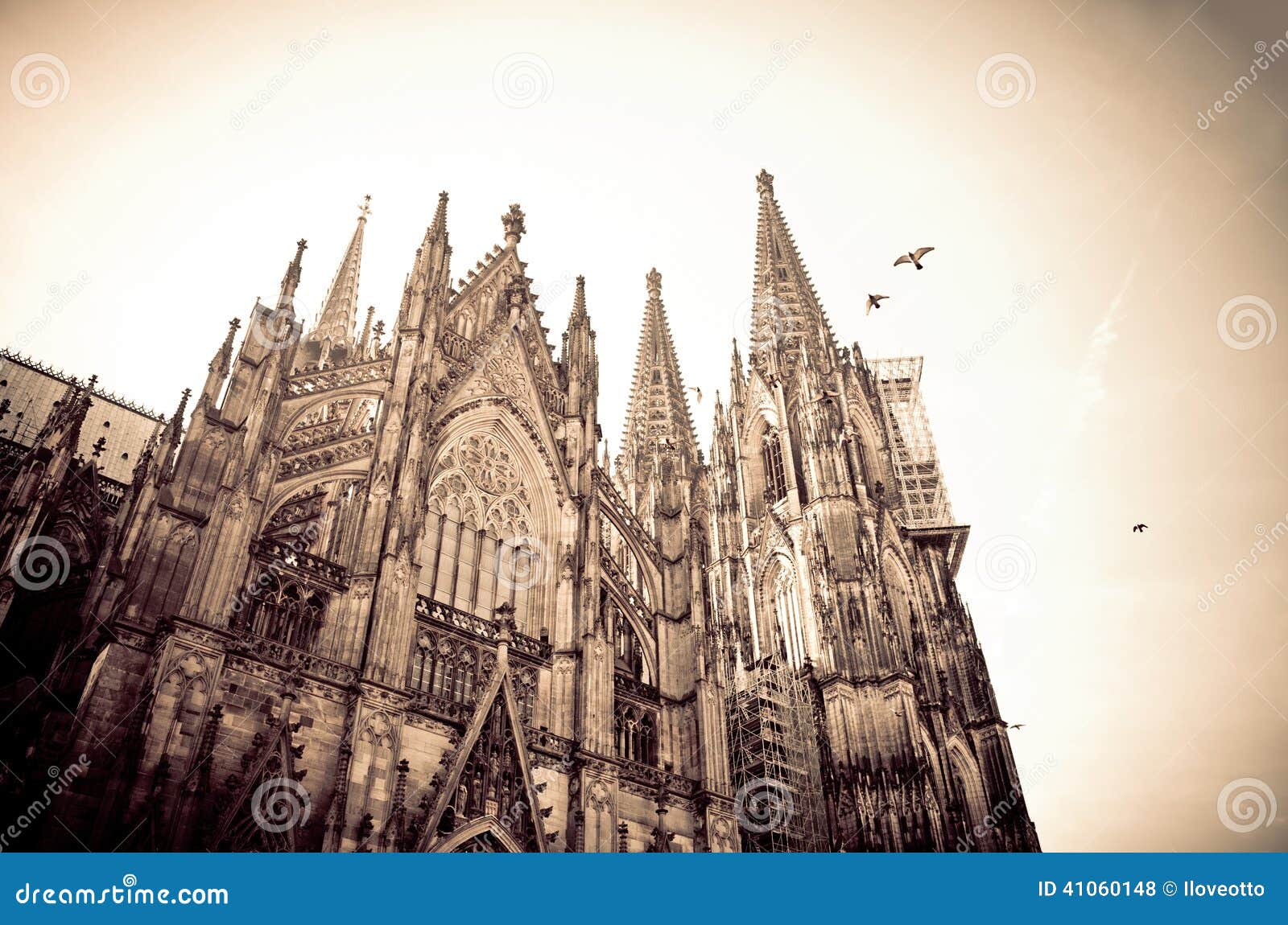 Gothic Cathedral in Cologne, Germany Stock Photo - Image of church ...
