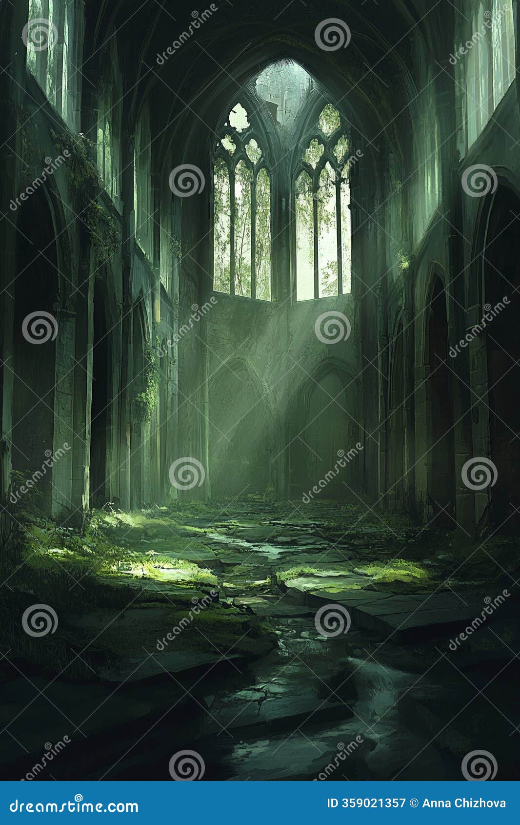 Destroyed Cathedral Royalty-Free Stock Photography | CartoonDealer.com ...
