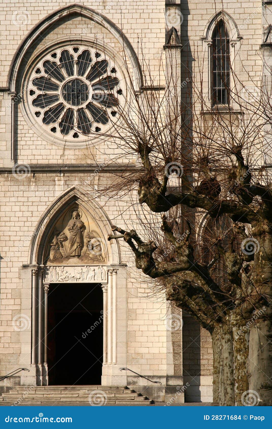 Gothic cathedral entrance stock photo. Image of famous - 28271684