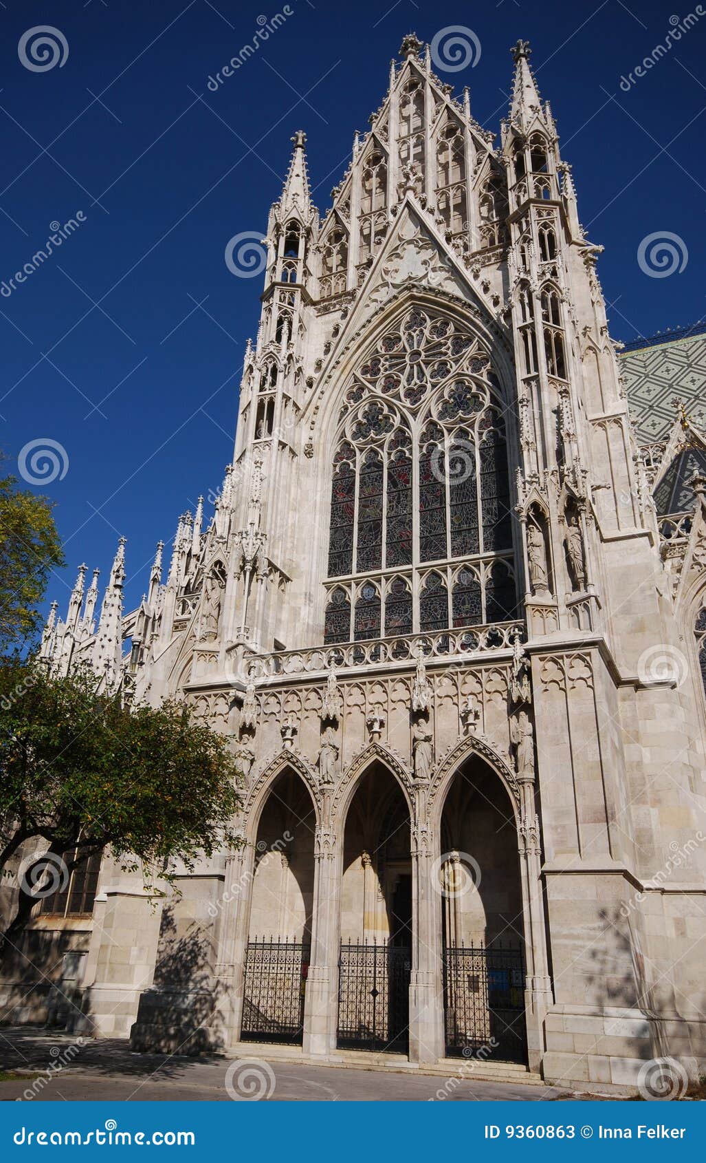 Gothic cathedral entrance stock image. Image of european - 9360863