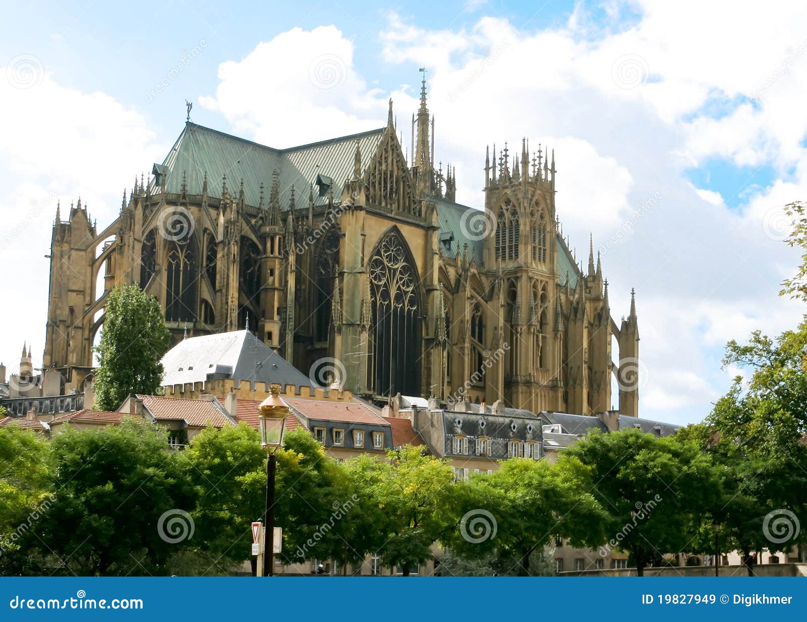Gothic Cathedral, Metz stock image. Image of decorative - 19827949